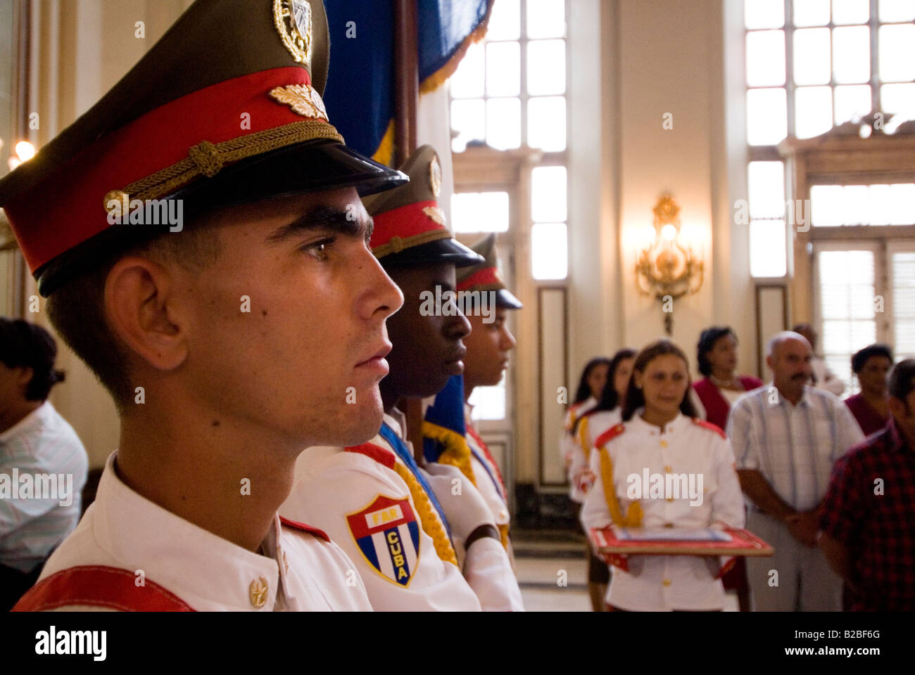 Revolutionary Armed Forces (FAR) at ceremony in former presidential ...