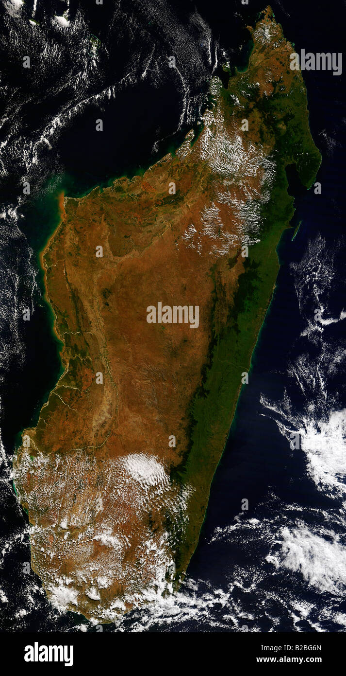 Madagascar satellite image hi-res stock photography and images - Alamy