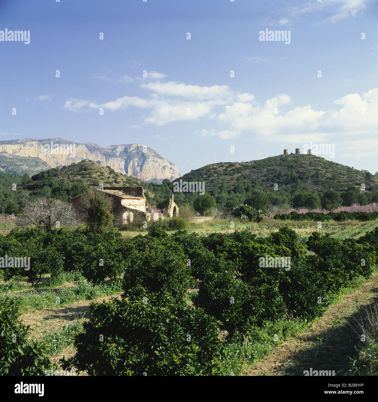 Montgo Mountain Nr Javea Costa Blanca Spain Stock Photo - Alamy