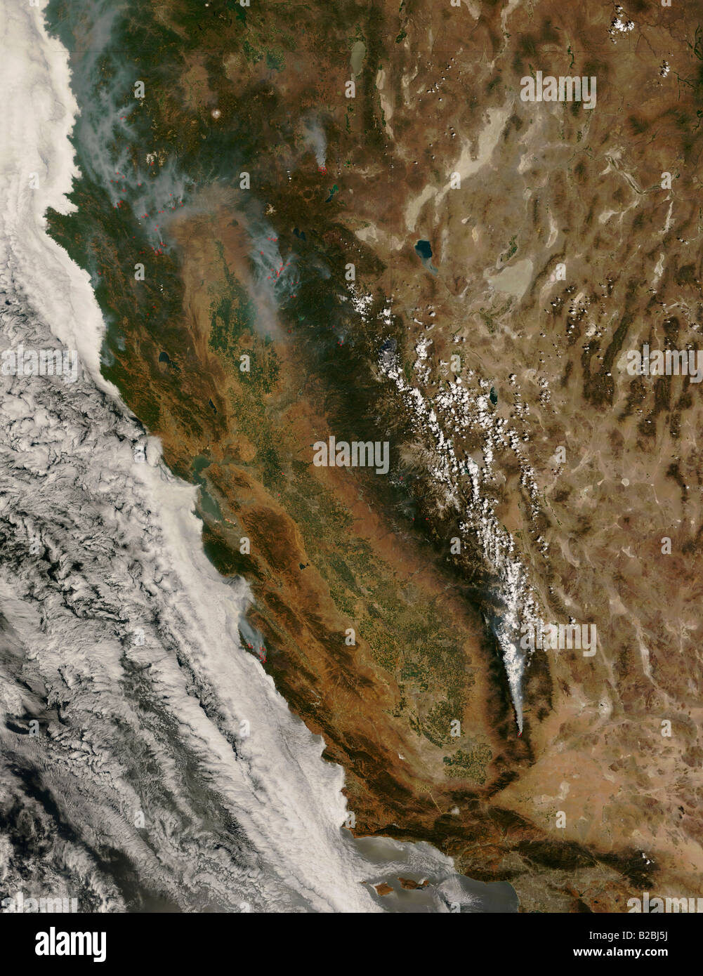 Fires in California. June 29, 2008 at 19:00 UTC Stock Photo - Alamy