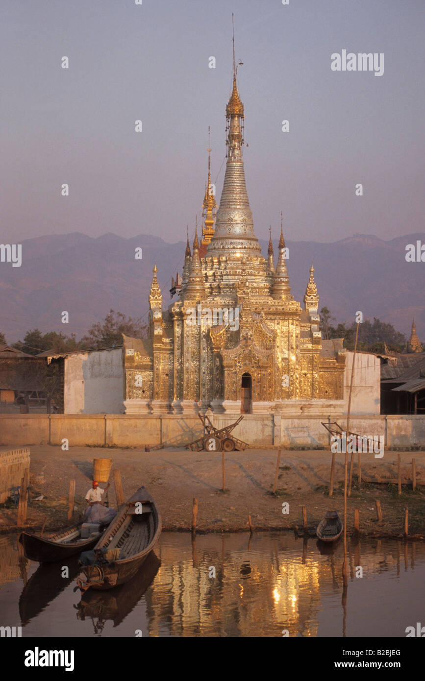 Temple at Inle Lake central Myanmar Stock Photo - Alamy