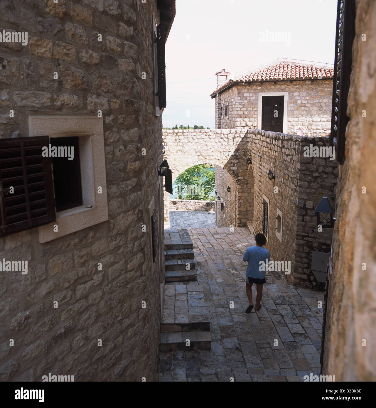 Narrow street ulcinj old hi-res stock photography and images - Alamy
