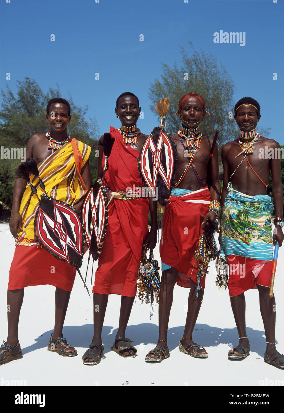 Masai Tribesmen Kenya Stock Photo - Alamy