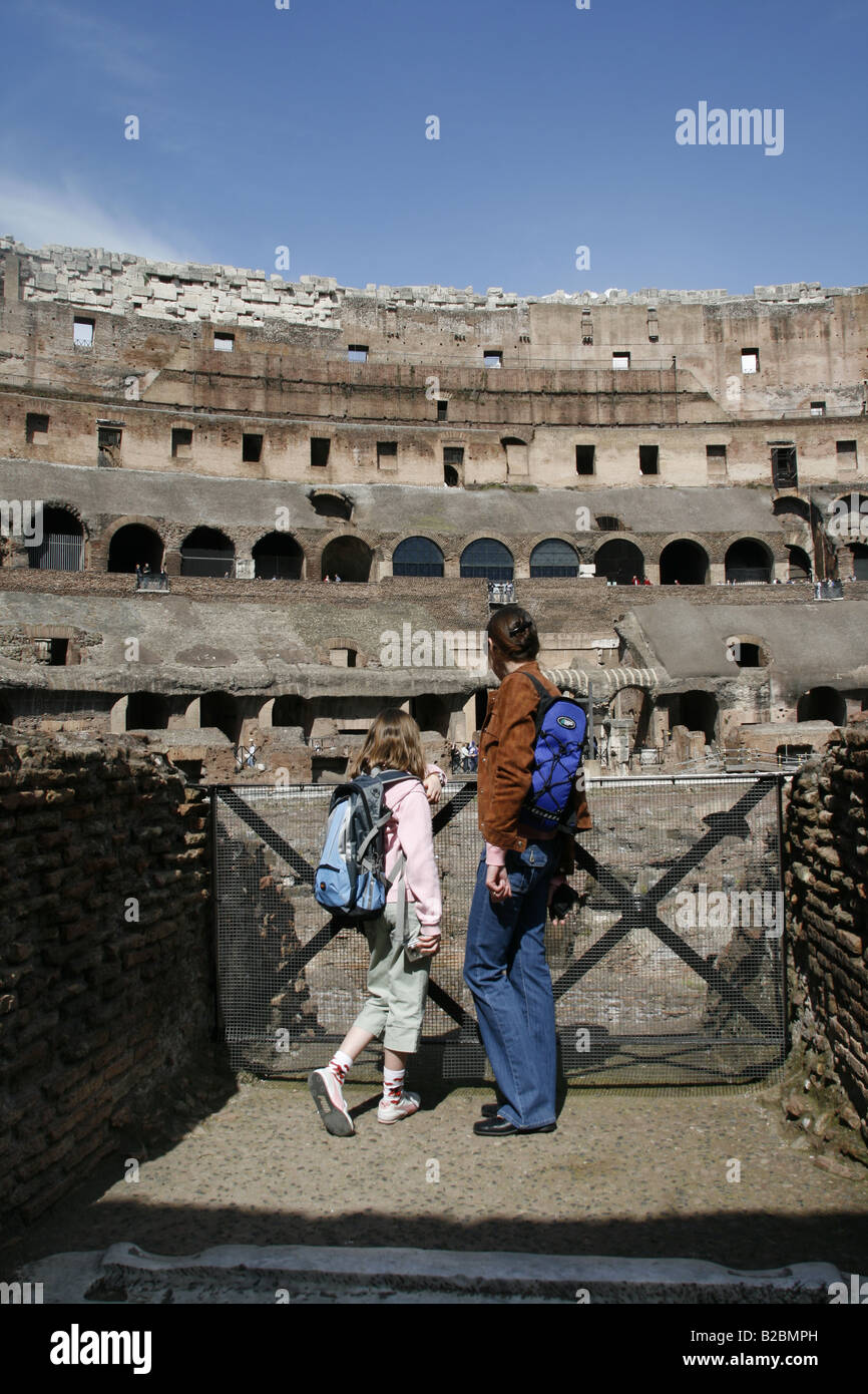 inside the colosseum amphitheatre ruins, rome Stock Photo - Alamy