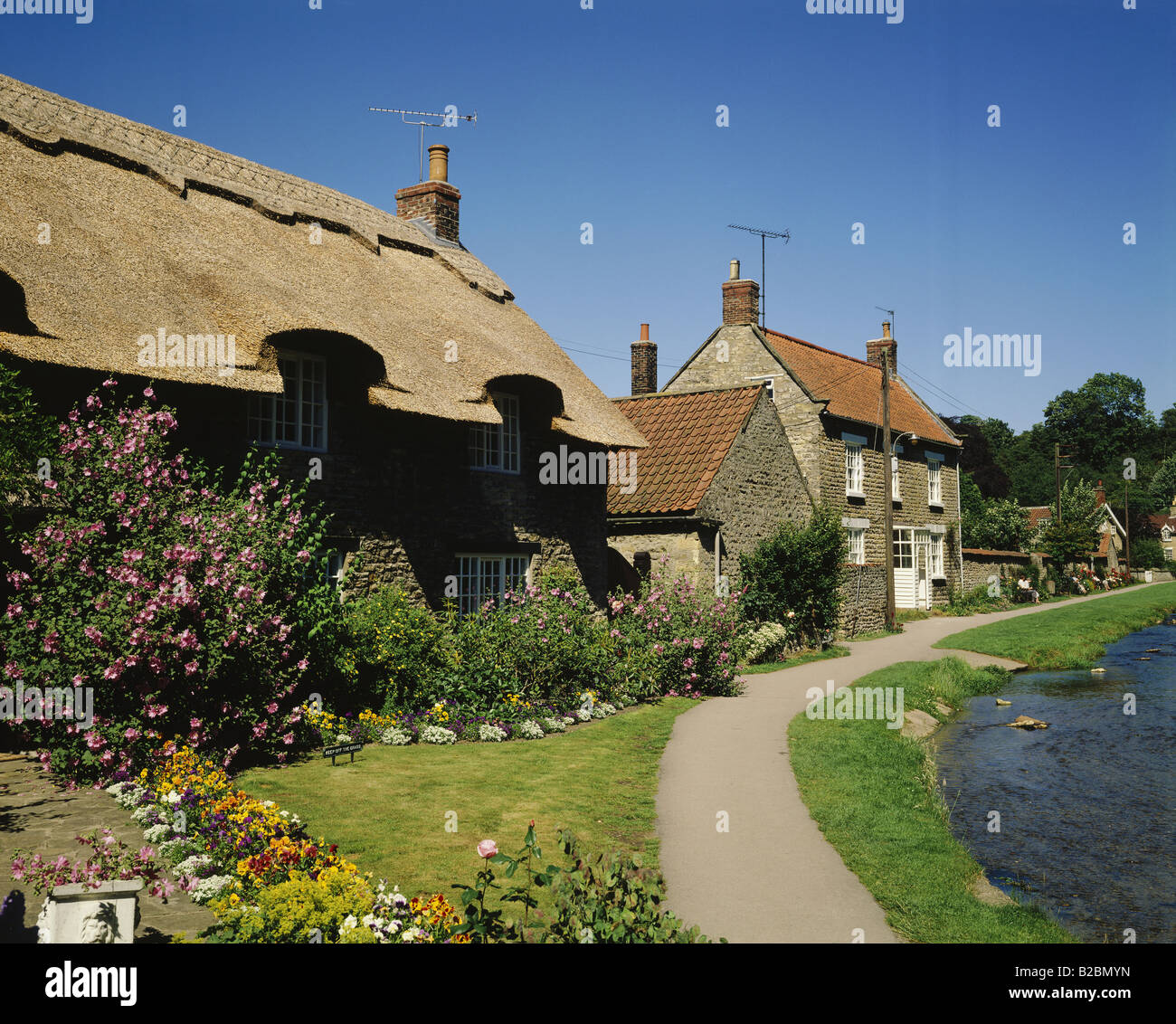 Thornton Le Dale Yorkshire Moors National Park England Stock Photo - Alamy