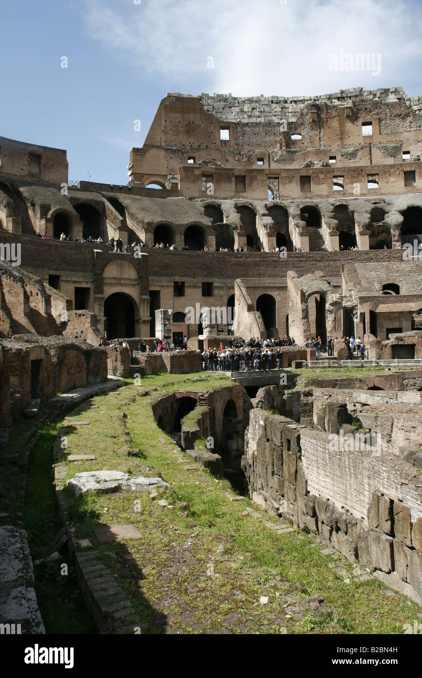inside the colosseum amphitheatre ruins, rome Stock Photo - Alamy