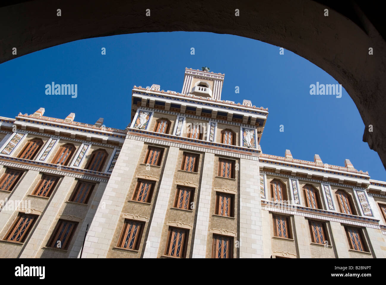 Colonial building Edificio Bacardi in La Habana Vieja Havana Cuba Stock ...