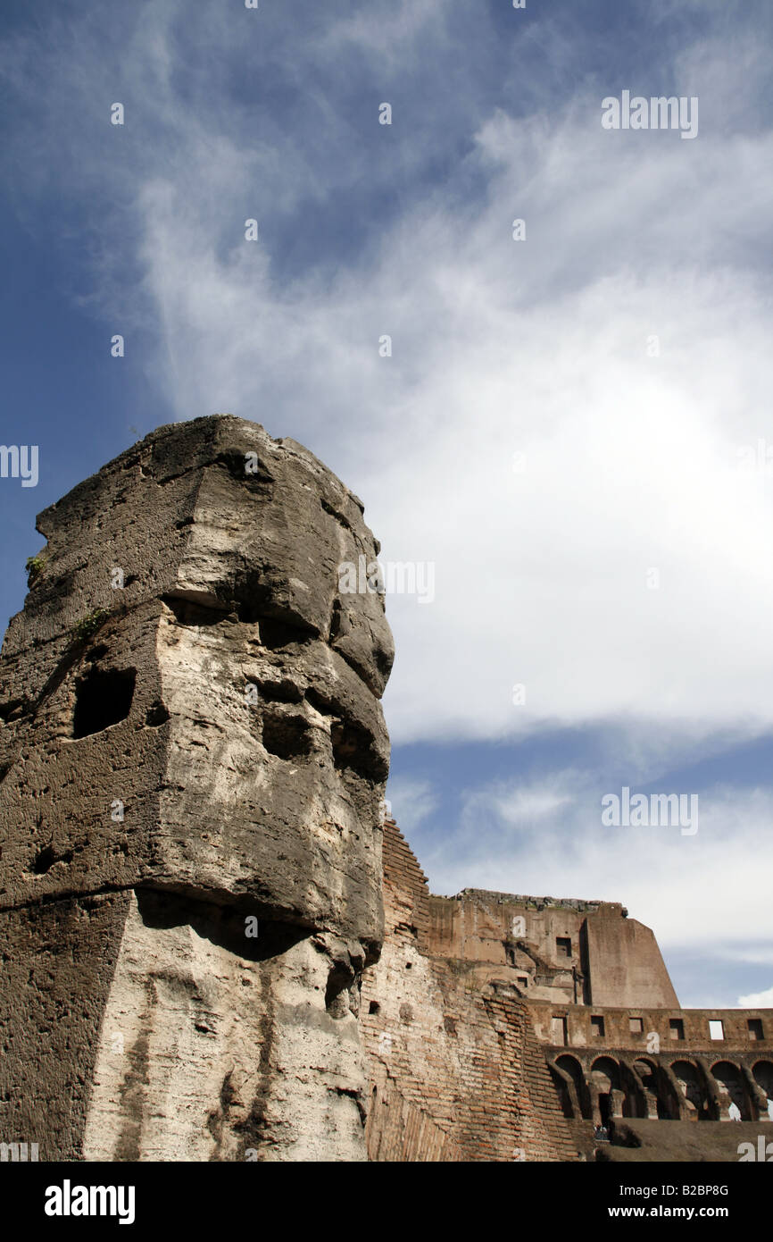 inside the colosseum amphitheatre ruins, rome Stock Photo - Alamy