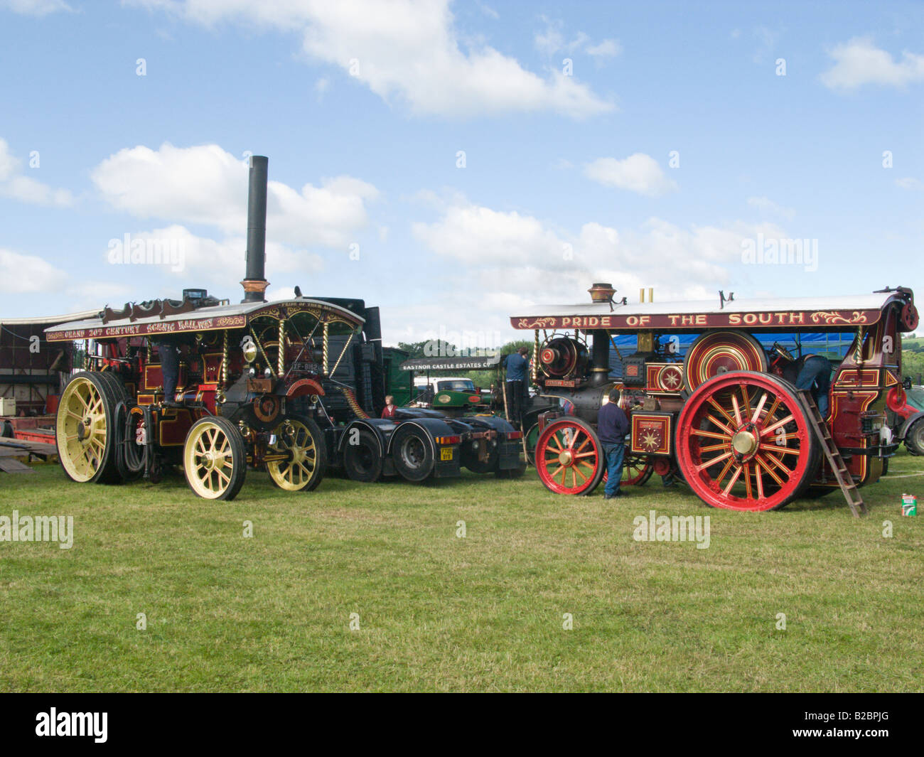 Steam engines on show at Much Marcle Stock Photo - Alamy
