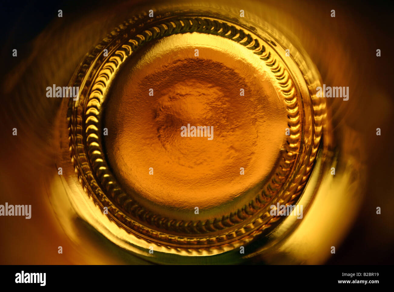 beer bottle inside reflecting light Stock Photo - Alamy