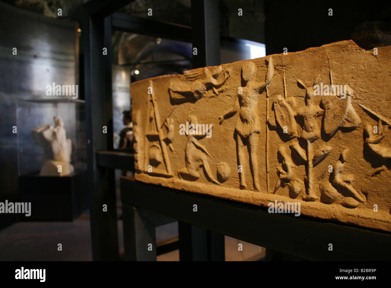 relics exhibition at colosseum in rome italy Stock Photo - Alamy