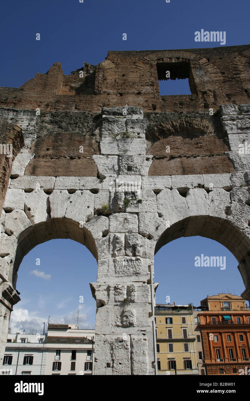inside the colosseum amphitheatre ruins, rome Stock Photo - Alamy