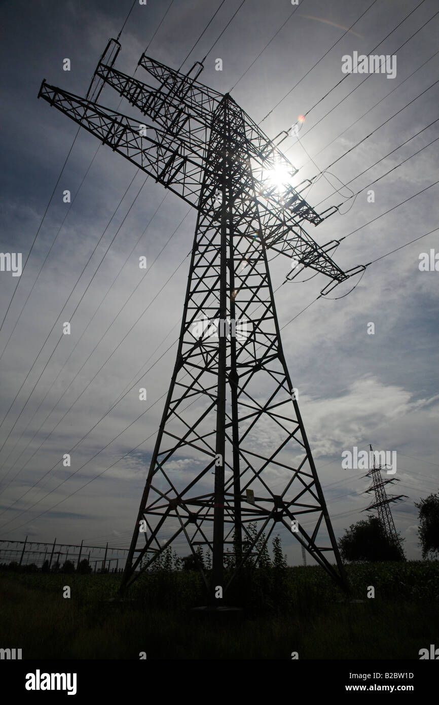 High tension pylon hi-res stock photography and images - Alamy