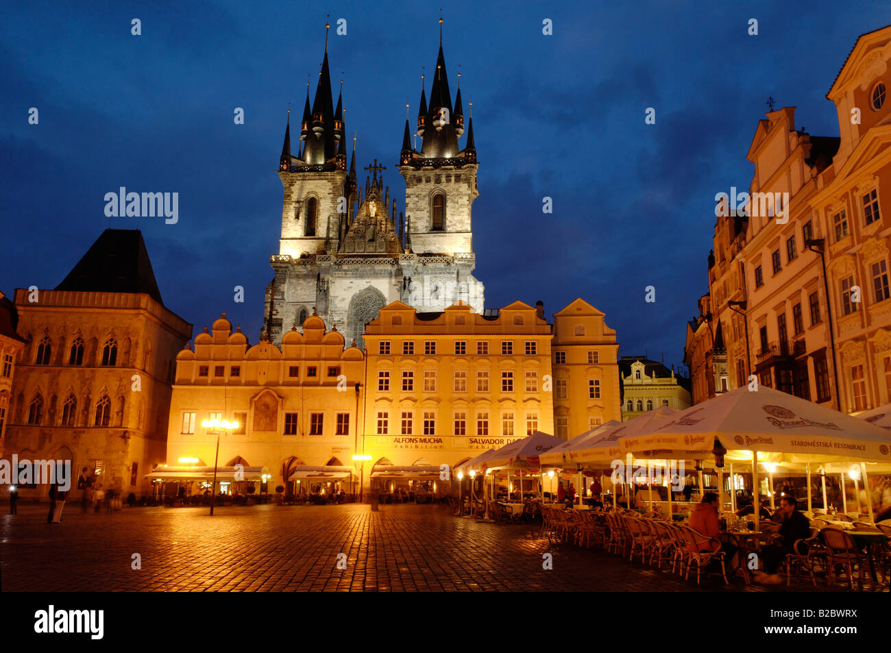 Old Town Square with Týn Cathedral, Prague, UNESCO World Heritage Site ...