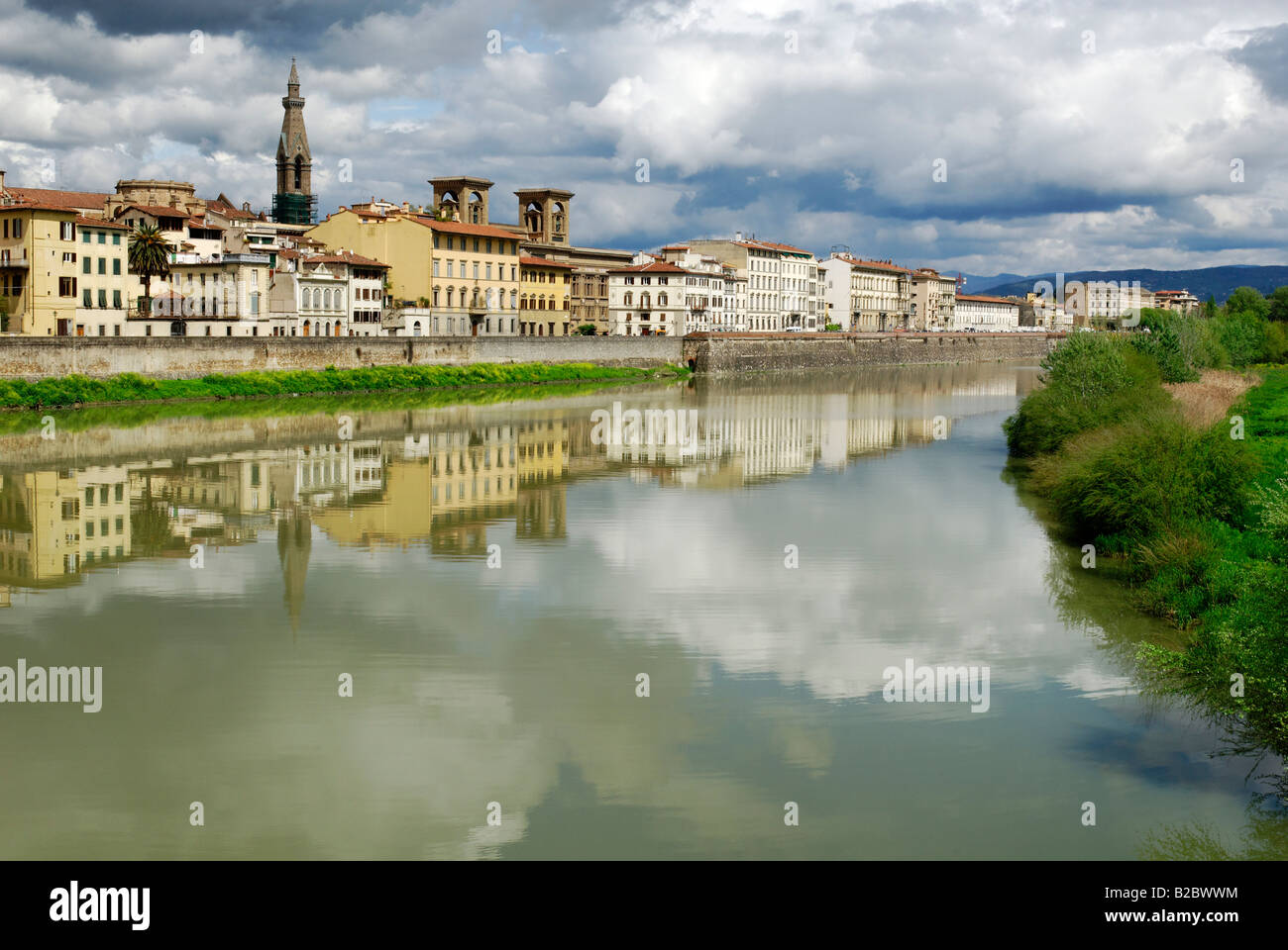 Historic city centre of Florence on the bank of the River Arno, UNESCO ...