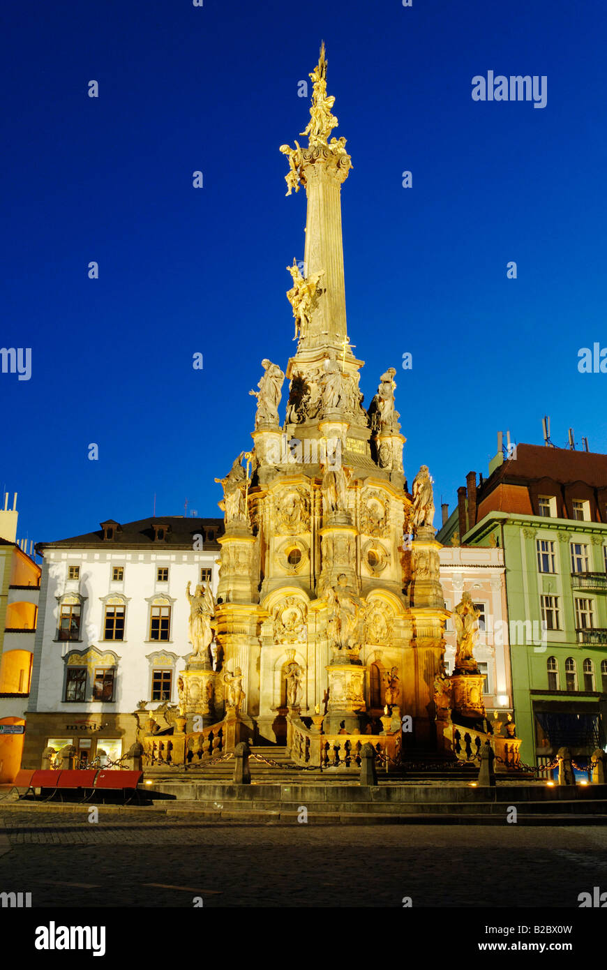 Olomouc city centre with the Holy Trinity Column, a UNESCO World ...