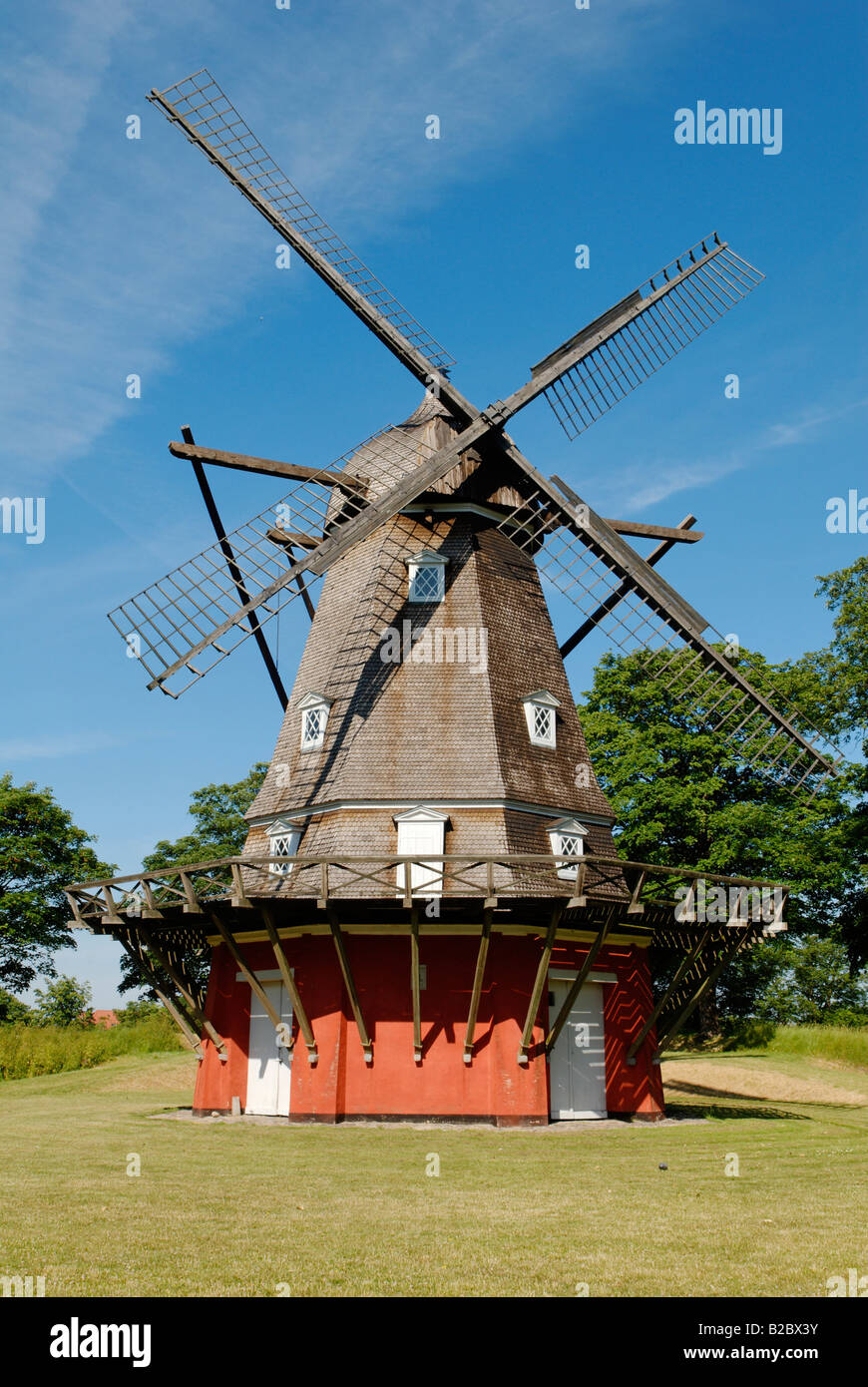 Danish island windmill hi-res stock photography and images - Alamy