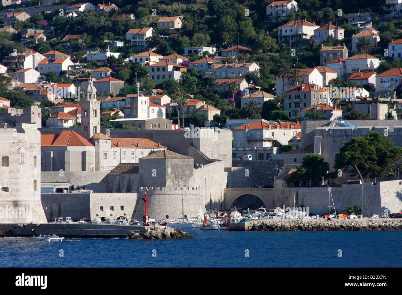 The port of Dubrovnik on the Adriatic Sea Stock Photo - Alamy