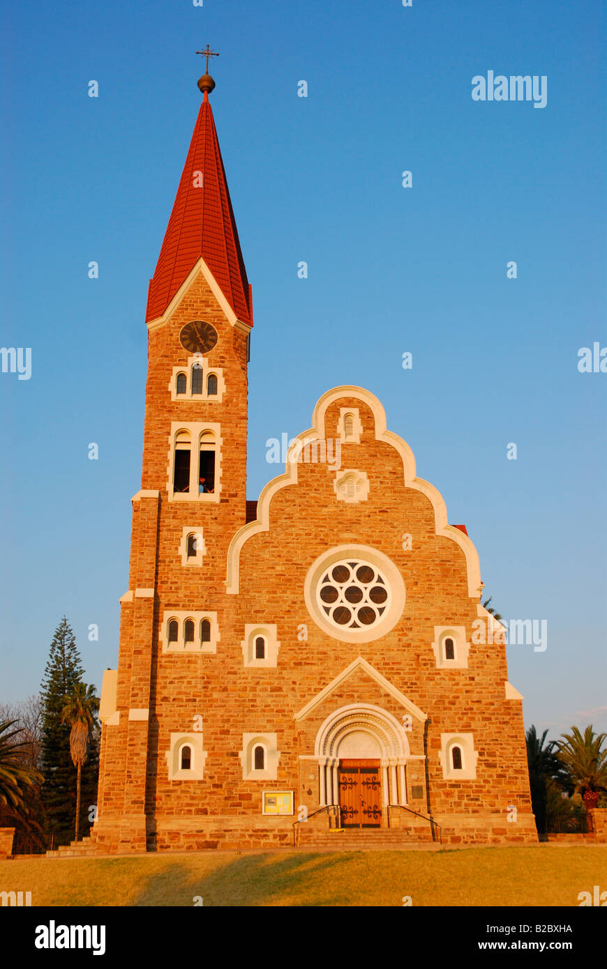 Christ Church Cathedral in evening light, Windhoek, Namibia, Africa ...