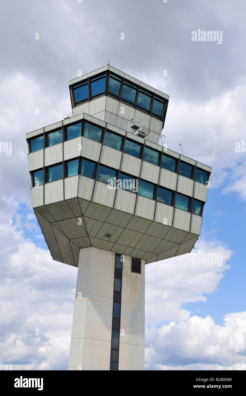 Air traffic control tower at Berlin-Tegel Otto Lilienthal International ...