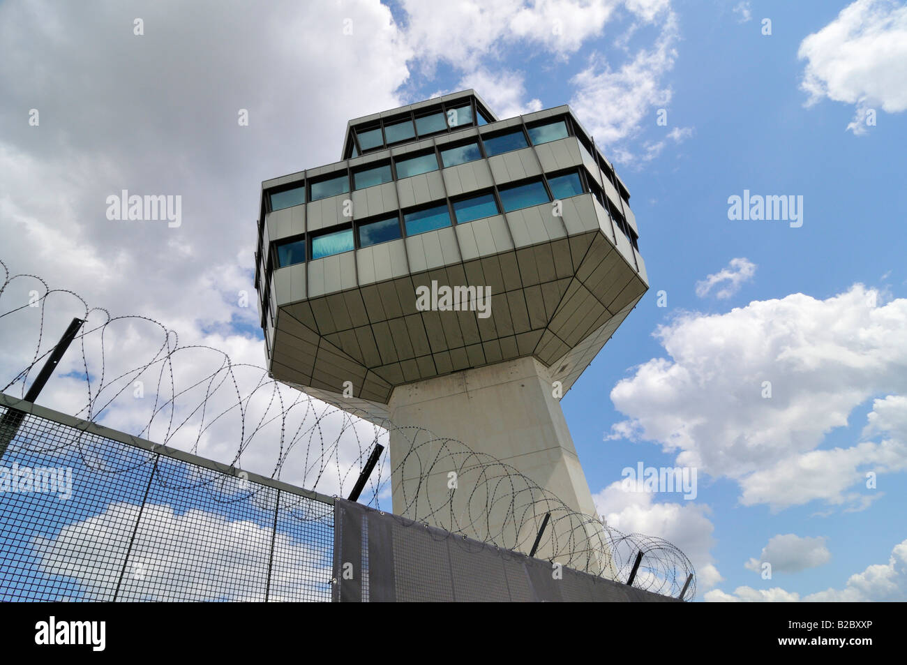 Air traffic control tower at Berlin-Tegel Otto Lilienthal International ...