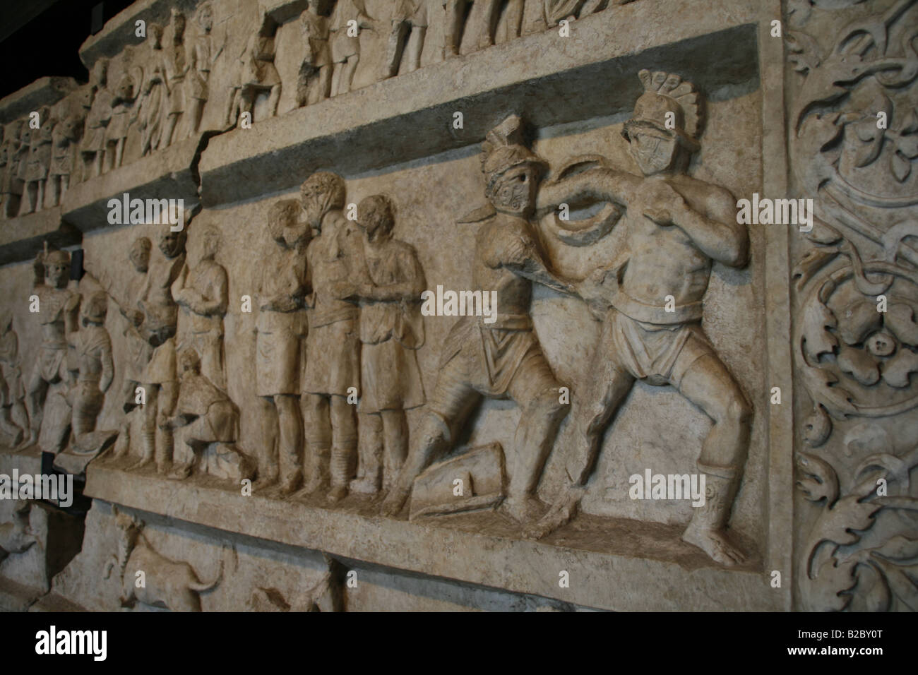 roman relics exhibition at colosseum in rome italy Stock Photo - Alamy