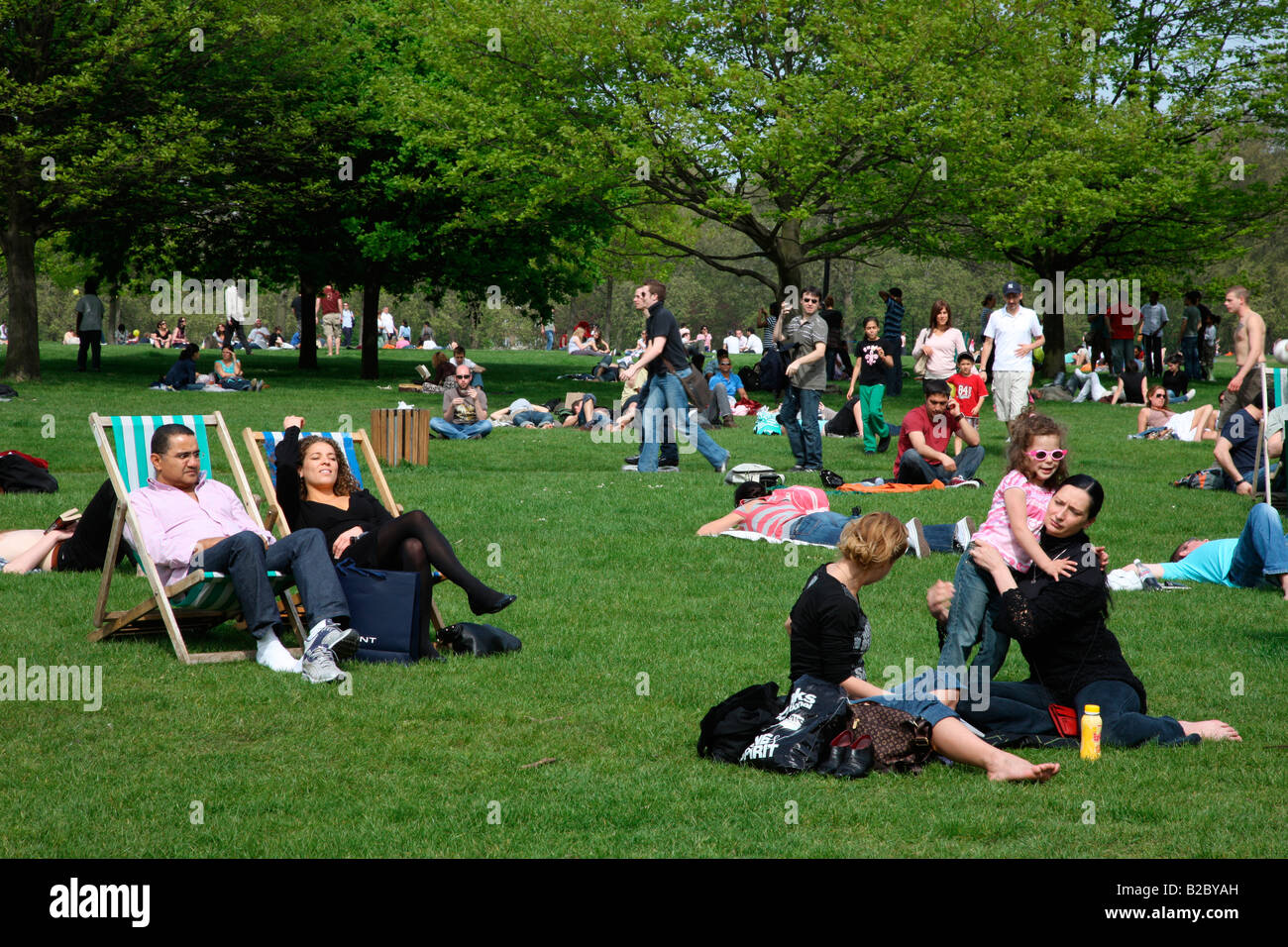 Leisure Activities In Hyde Park London England Great Britain Stock Leisure Activities In Hyde Park London England Great Britain Stock