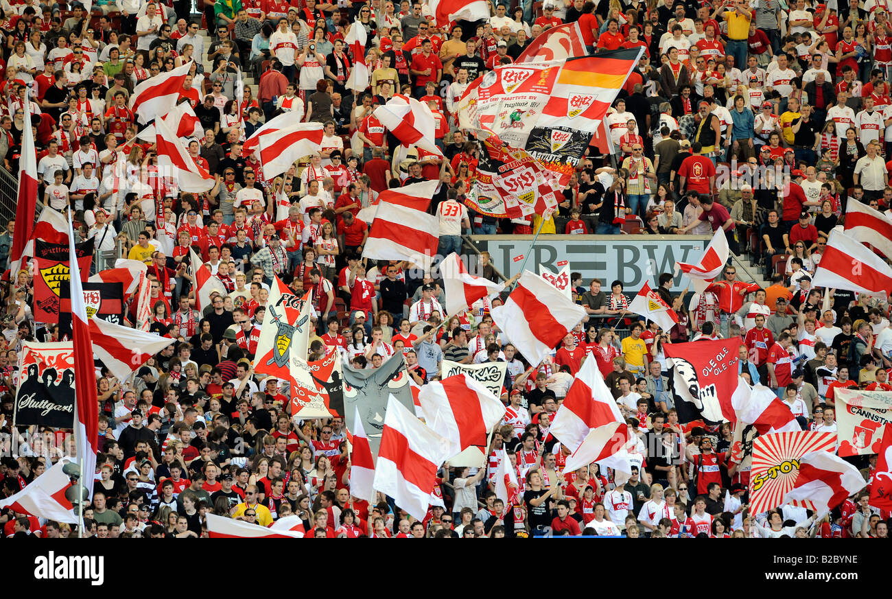 Fan's stand, VfB Stuttgart Stock Photo - Alamy