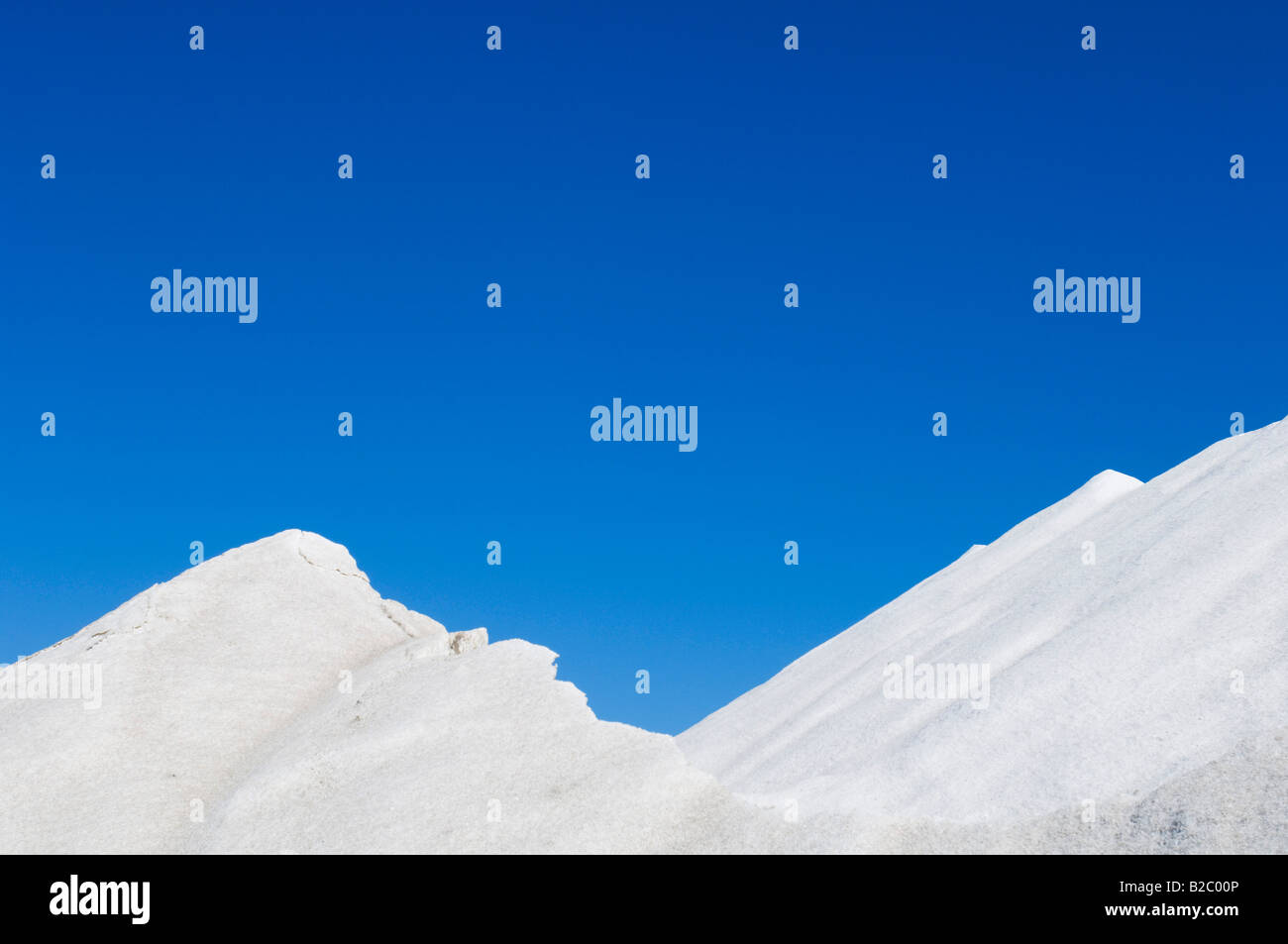 Seasalt in the Saline de Lievant, salt evaporation pond, Majorca ...