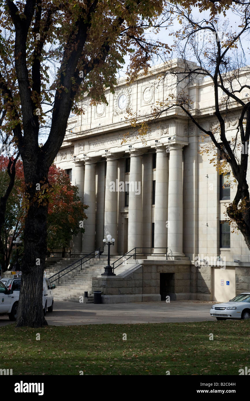 Yavapai County Courthouse Plaza Prescott Arizona USA Stock Photo - Alamy