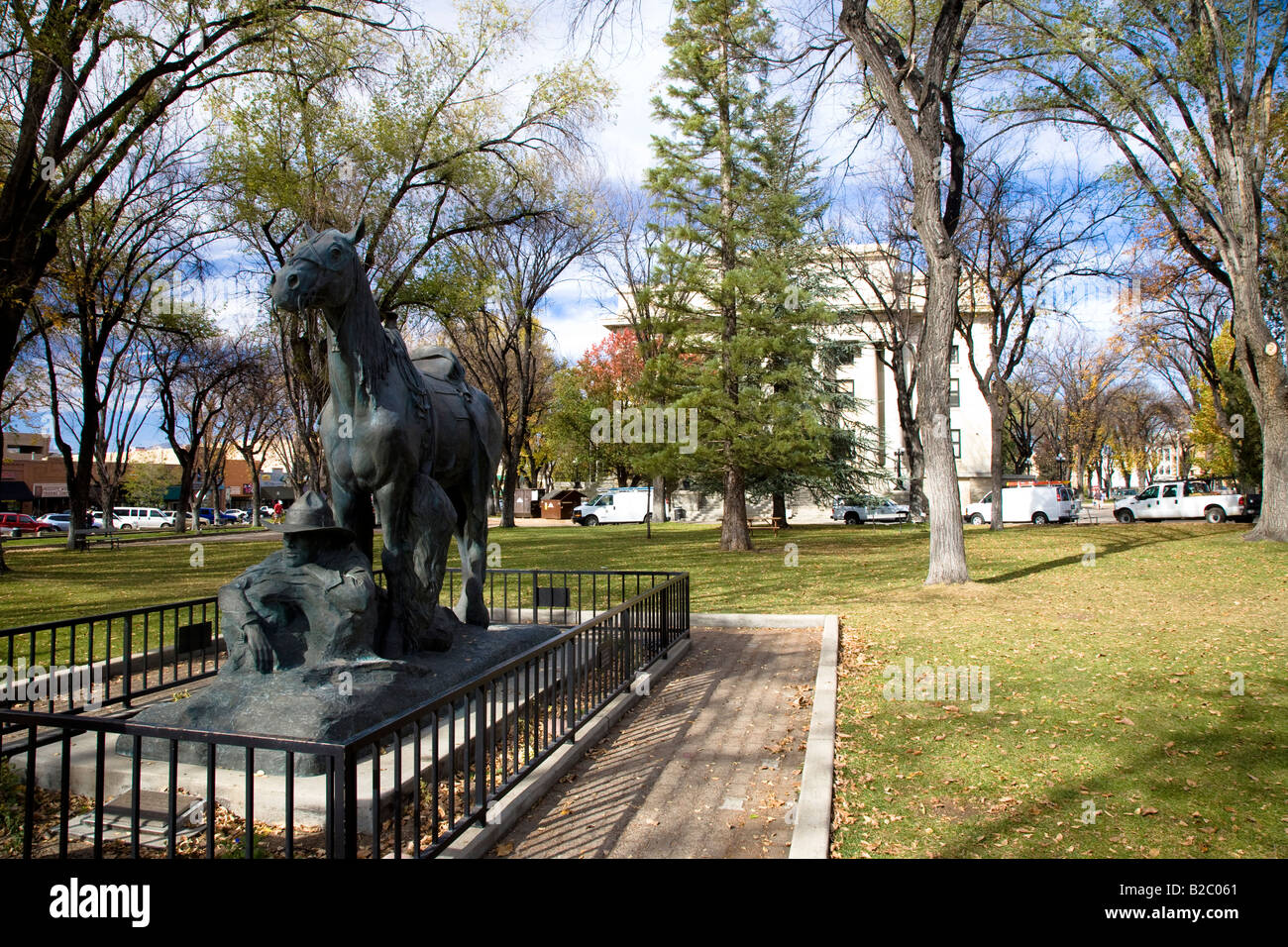 Cowboy at Rest by Solon H Borglum Yavapai County Courthouse Plaza ...