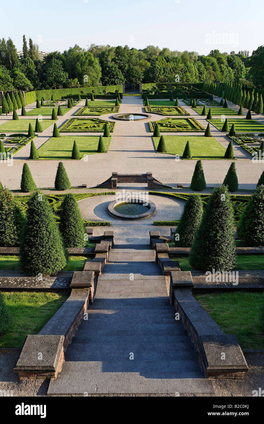 Terrace Garden, Kamp Abbey, reconstructed baroque garden, Kamp-Lintfort ...