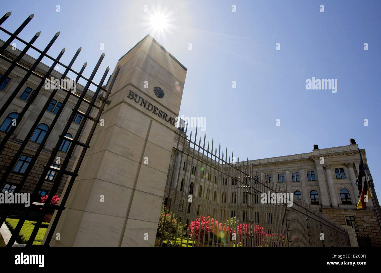 Back-lit Bundesratsgebaeude, Federal Council Building, Leipziger ...