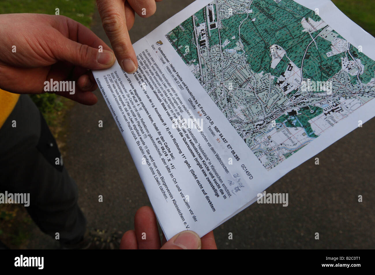 Geocaching map hi-res stock photography and images - Alamy