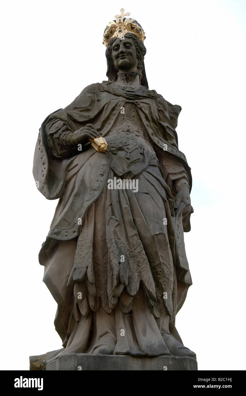 Statue of Saint Cunegunda of Luxembourg, Bamberg, Upper Franconia ...