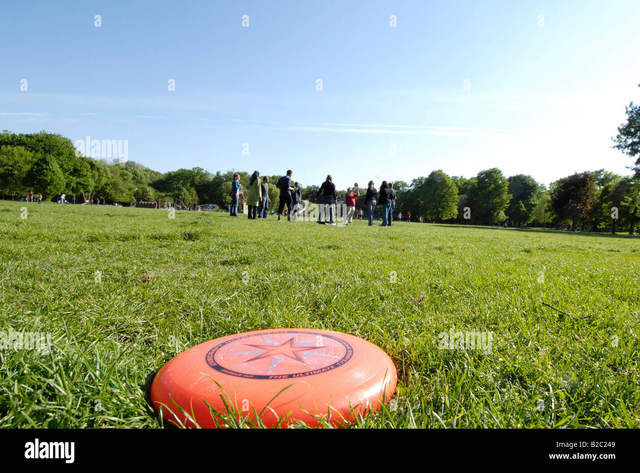 frisbee disk on meadow of Prater Stock Photo - Alamy