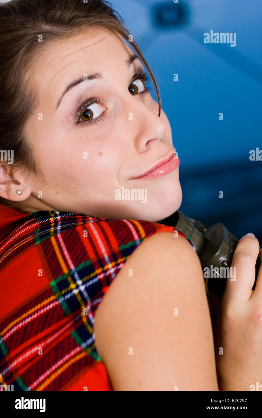 Woman lateral view hi-res stock photography and images - Alamy