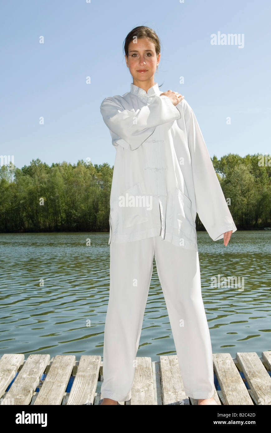 Tai Chi, warm up, Yin-meridian, Yang-meridian Stock Photo - Alamy