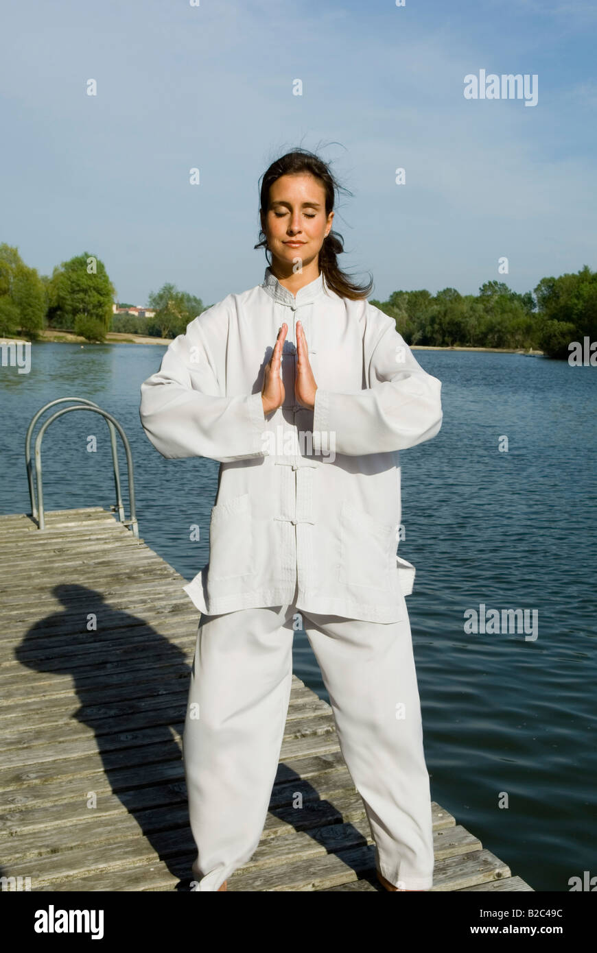 Woman qi gong hi-res stock photography and images - Alamy