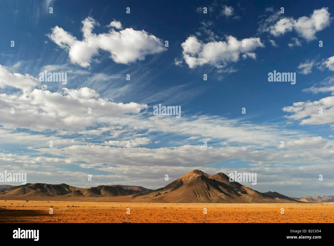 Cloudy sky over the Tiras Mountains, Tiras, NamibRand Nature Reserve ...