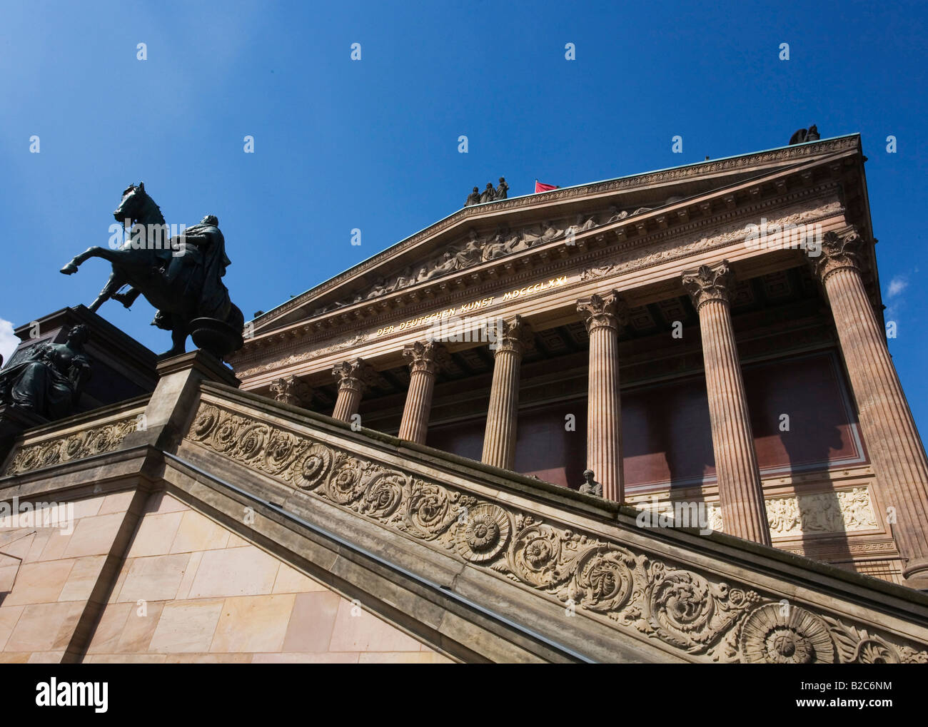 Old National Gallery on the Museumsinsel in Berlin Mitte, Germany ...