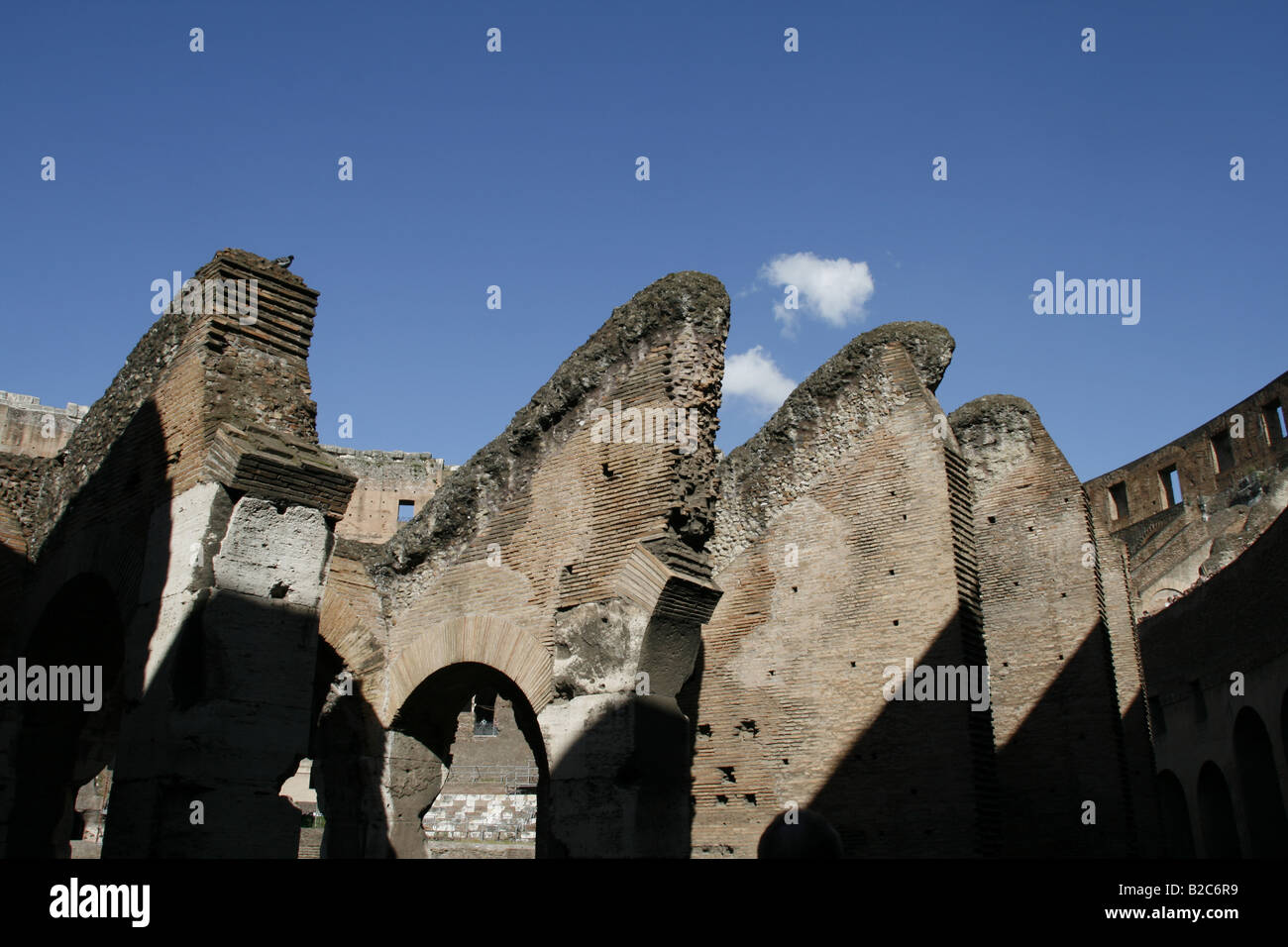 inside the colosseum amphitheatre ruins, rome Stock Photo - Alamy