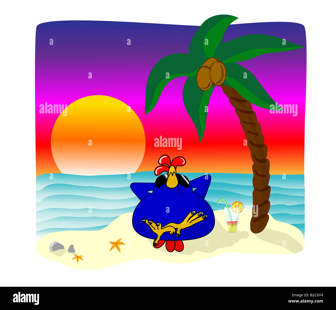 Chicken under tree Cut Out Stock Images & Pictures - Alamy