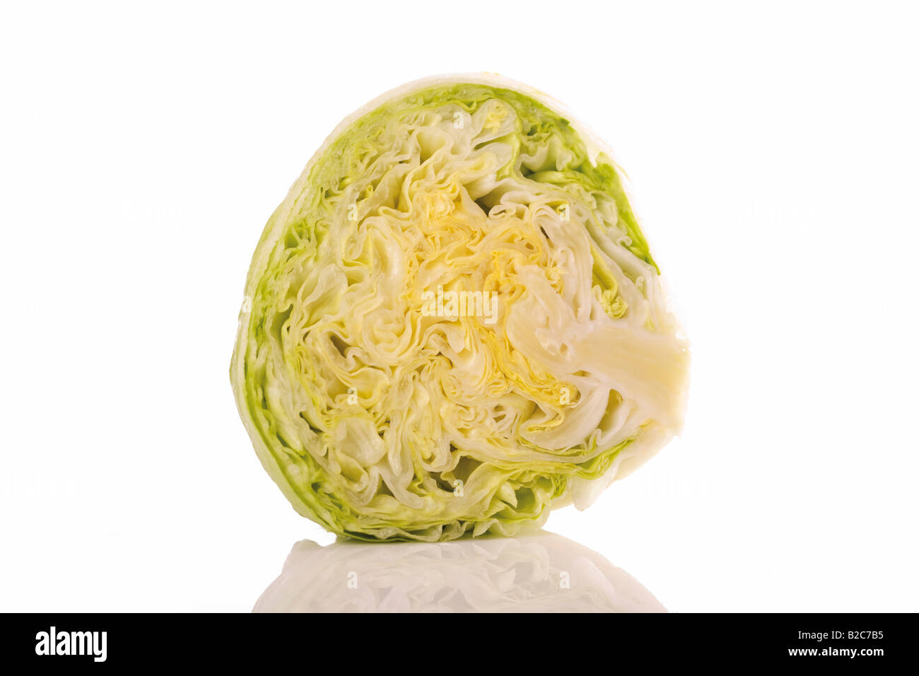 Iceberg lettuce in half Stock Photo - Alamy