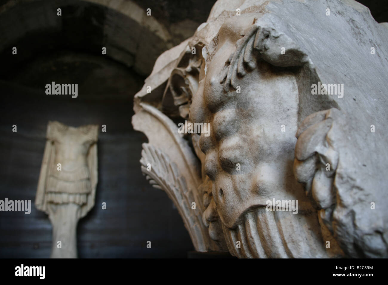 relics exhibition at colosseum in rome italy Stock Photo - Alamy