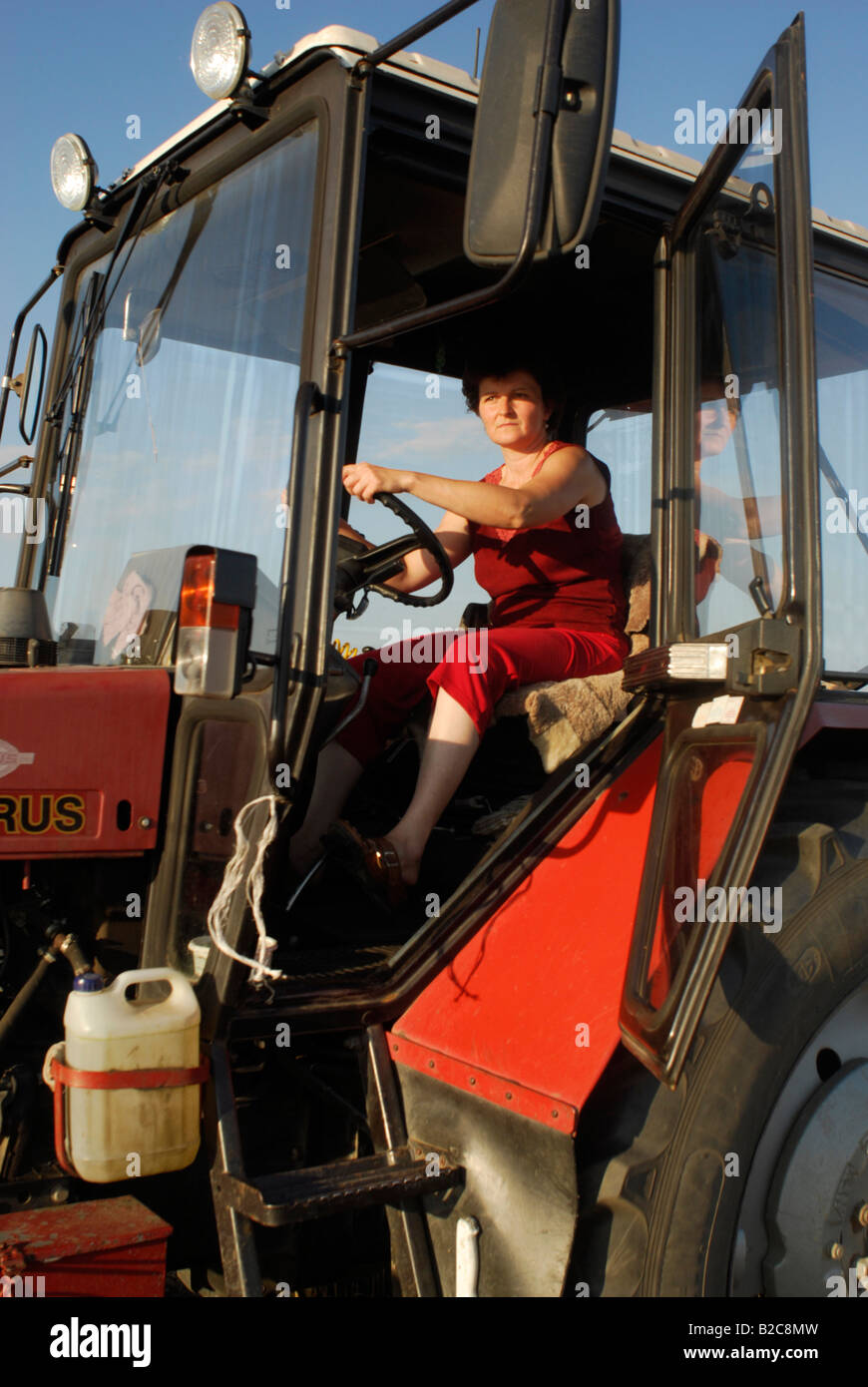 Female tractor driver hi-res stock photography and images - Alamy
