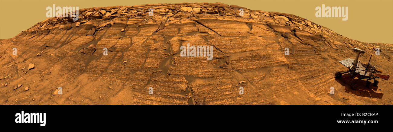 Panoramic view of Mars Stock Photo - Alamy
