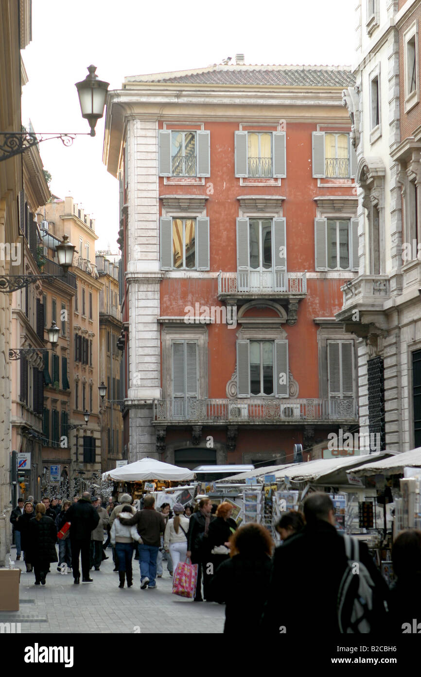 Street scenes in Rome Italy shortly before Christmas in 2006 Stock ...