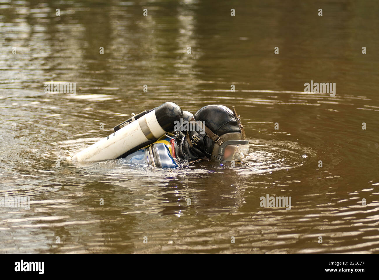 Police diver part of the forces underwater search unit Stock Photo - Alamy