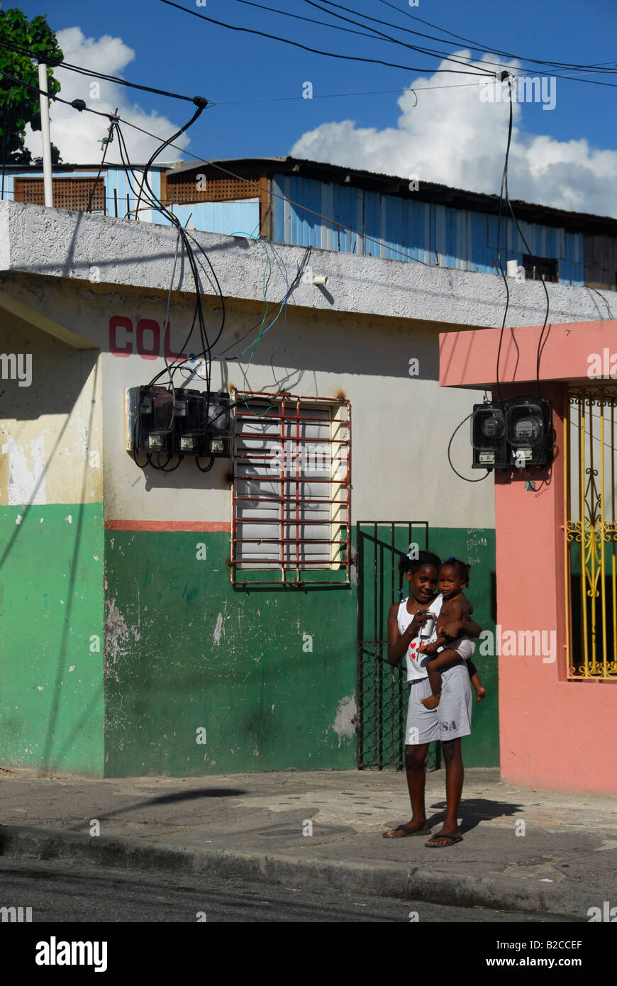 Local town dominican republic poverty hi-res stock photography and ...